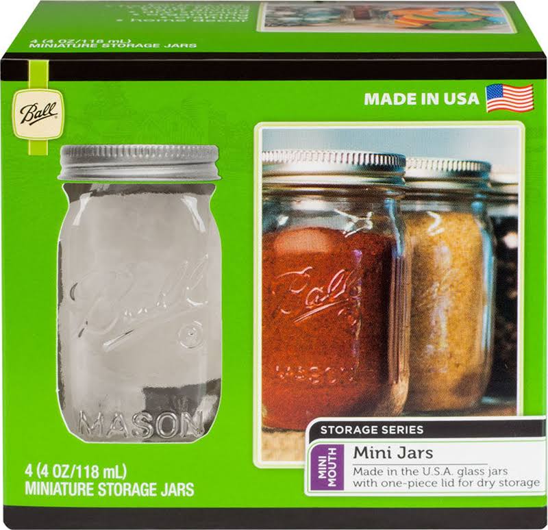 014400801006 UPC - Ball Mini Storage Jars 4 Pack | UPC Lookup